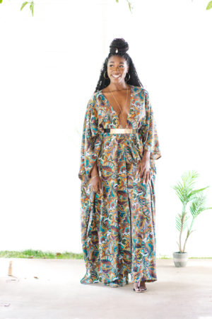 Melanated Fabrics DIY Kaftan and Wide Leg Pants - Montoya Mayo