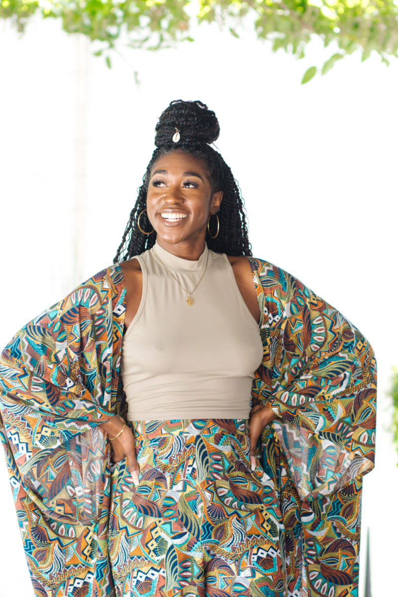 Melanated Fabrics DIY Kaftan and Wide Leg Pants - Montoya Mayo